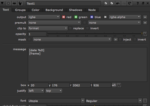 Nuke-textノードの活用 – Born Digital サポート